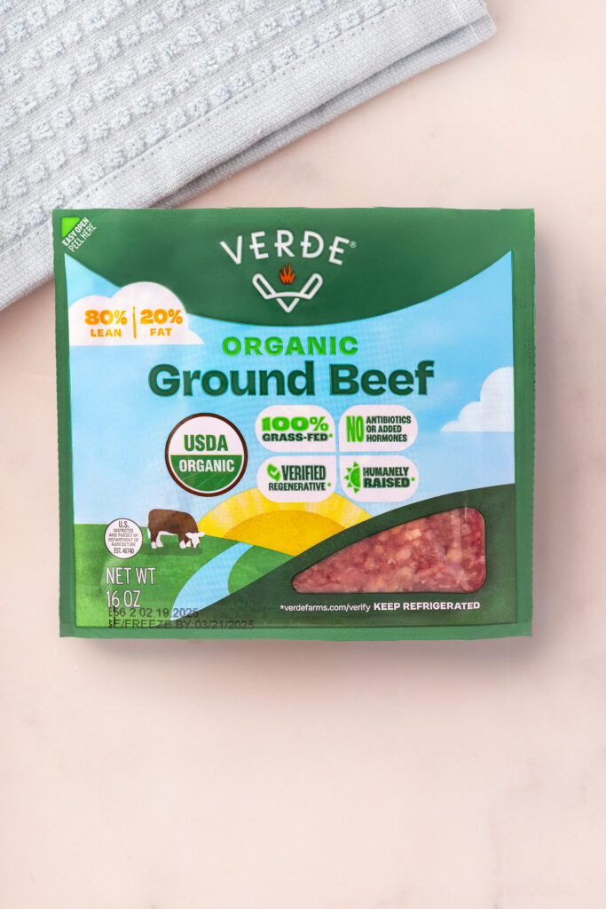 100% Grass-Fed, Organic 80% Lean Ground Beef - Verde Farms