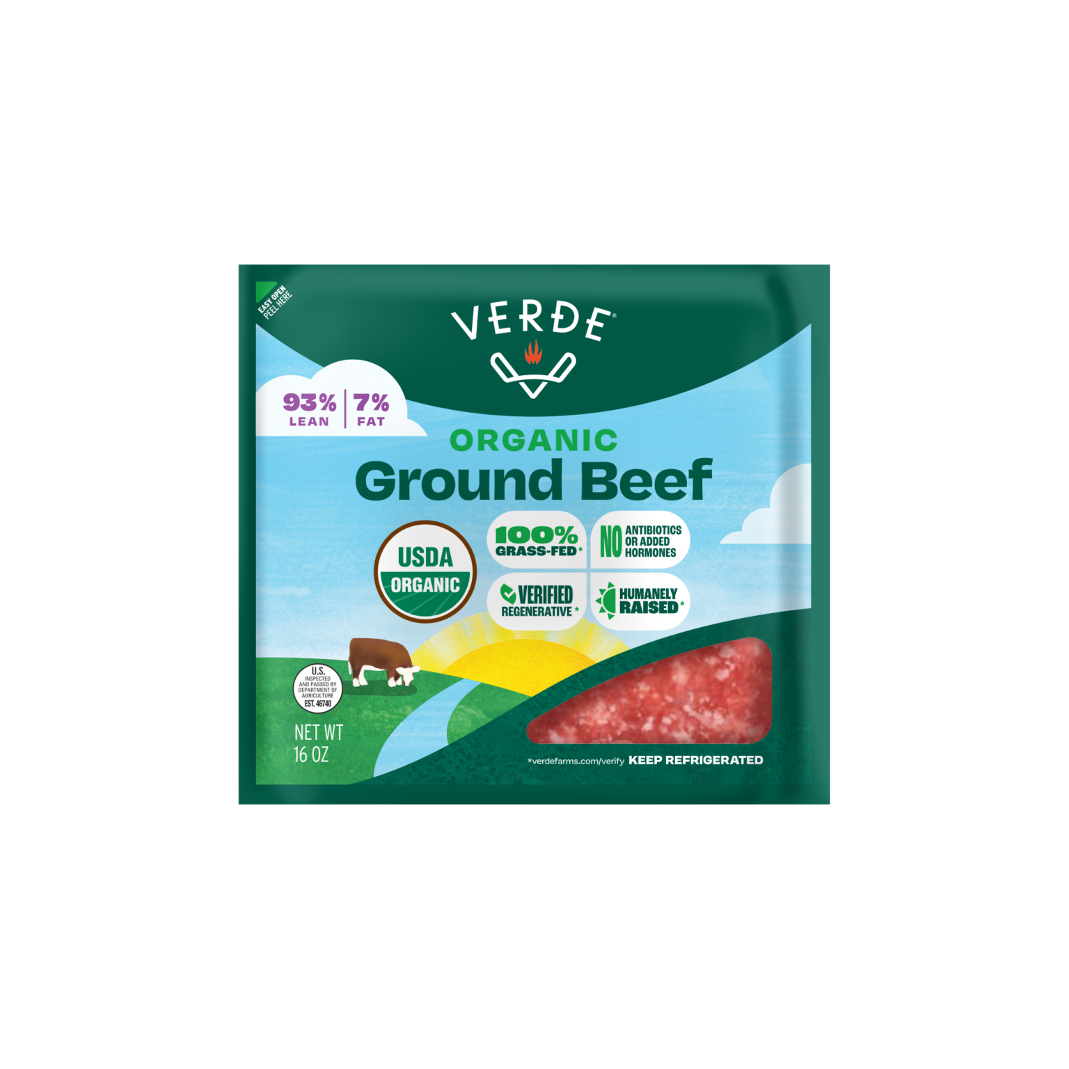Grass-Fed Ground Beef - Verde Farms